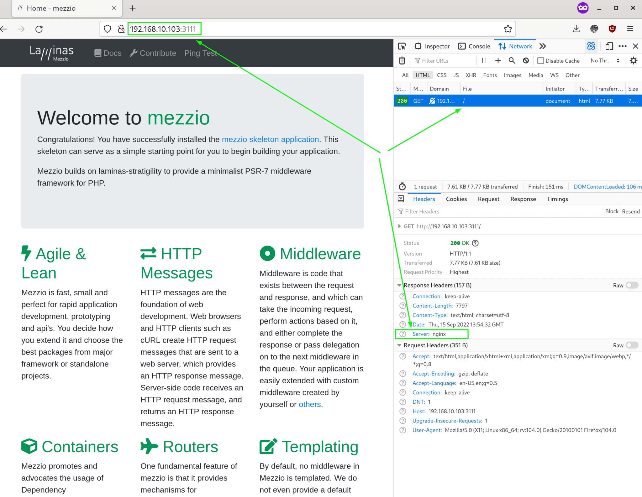 Mezzio php framework - using swoole/openswoole with nginx reverse proxy (with docker containers ...
